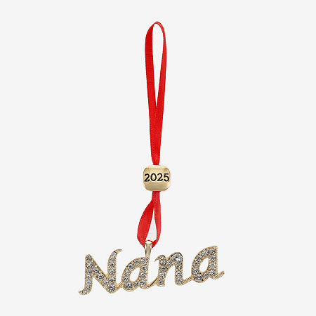 Click here for Monet Jewelry Gold Tone Nana Christmas Ornament  O... prices