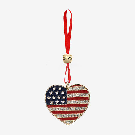 Click here for Monet Jewelry Gold Tone American Flag Christmas Or... prices