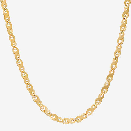 Click here for Womens 14K Gold 22 Inch Link Chain Necklace  One S... prices