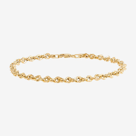 Click here for Mens 14K Gold 8 Inch Semisolid Rope Circle Chain B... prices