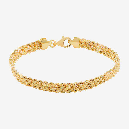 Click here for Made in Italy Womens 14K Gold 7.5 Inch Hollow Rope... prices
