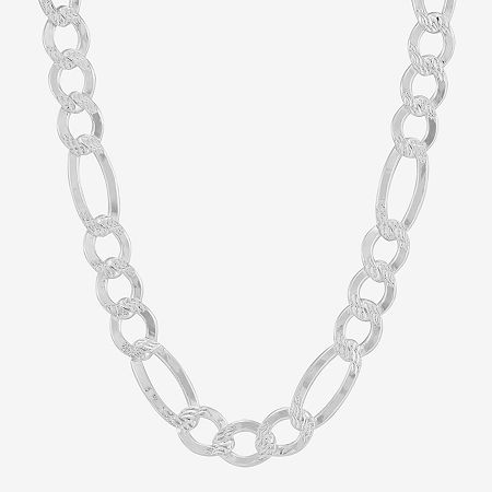 Click here for Mens Sterling Silver 24 Inch Figaro Chain Necklace... prices