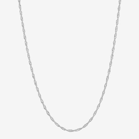 Click here for Made in Italy Womens Sterling Silver 18 Inch Singa... prices