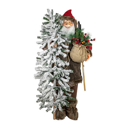 Click here for 48 Santa Claus with Artificial Flocked Alpine Tree... prices