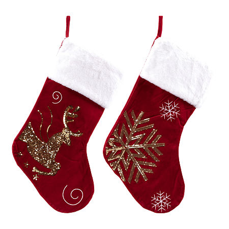 Click here for Northlight 20 Set Of 2 Reindeer And Snowflake Sequ... prices
