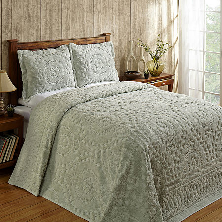 Click here for Better Trends Rio Bedspread Set  One Size  Green prices