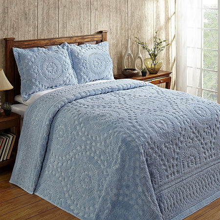 Click here for Better Trends Rio Bedspread Set  One Size  Blue prices