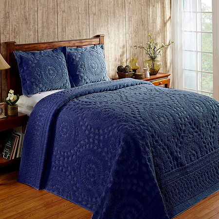 Click here for Better Trends Rio Bedspread Set  One Size  Blue prices