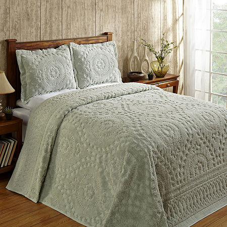 Click here for Better Trends Rio Bedspread Set  One Size  Green prices