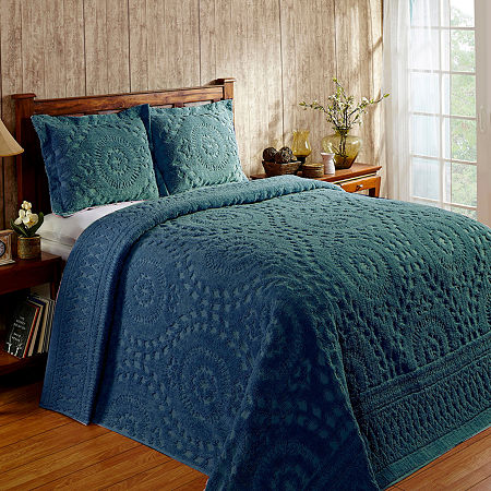 Click here for Better Trends Rio Bedspread Set  One Size  Blue prices
