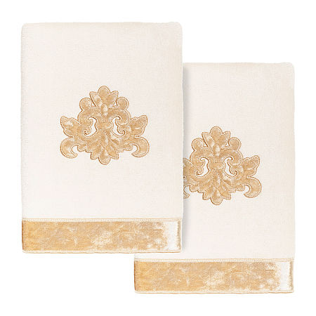 Click here for Linum Home Turkish Cotton May Embellished 2-Pc. Ha... prices