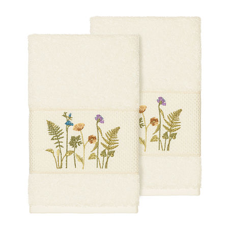 Click here for Linum Home Serenity 2-Pc. Embellished Hand Towel S... prices