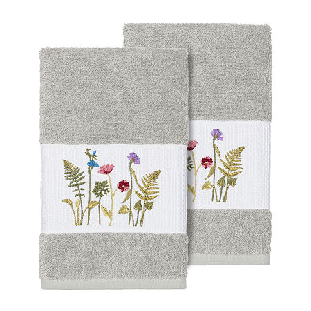 Click here for Linum Home Serenity 2-Pc. Embellished Hand Towel S... prices