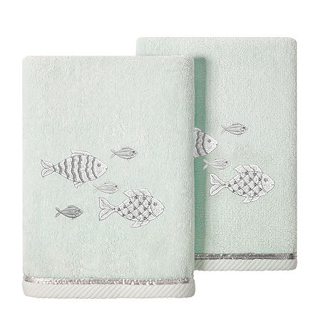 Click here for Linum Home Turkish Cotton Figi Embellished 2-Pc. H... prices