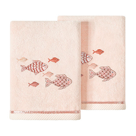 Click here for Linum Home Turkish Cotton Figi Embellished 2-Pc. H... prices