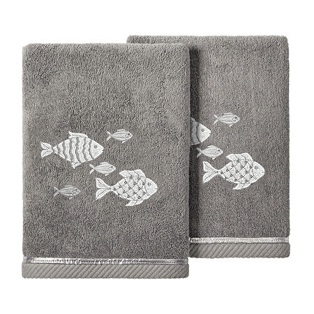 Click here for Linum Home Turkish Cotton Figi Embellished 2-Pc. H... prices