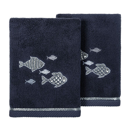 Click here for Linum Home Turkish Cotton Figi Embellished 2-Pc. H... prices