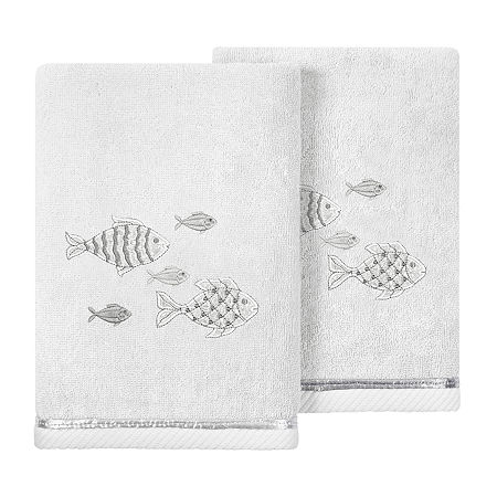 Click here for Linum Home Turkish Cotton Figi Embellished 2-Pc. H... prices
