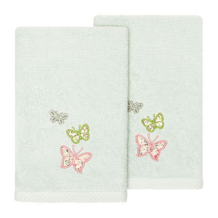 Click here for Linum Home Turkish Cotton Mariposa Embellished 2-P... prices