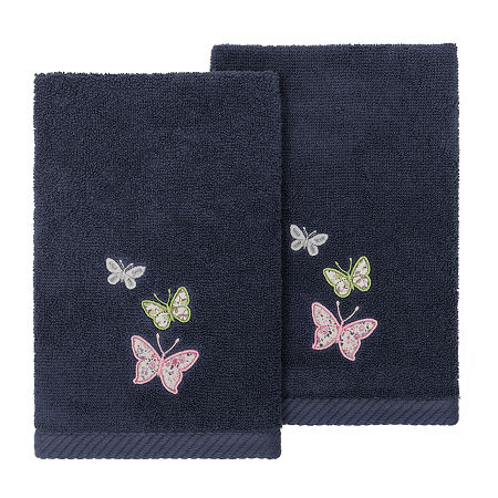 Click here for Linum Home Turkish Cotton Mariposa Embellished 2-P... prices