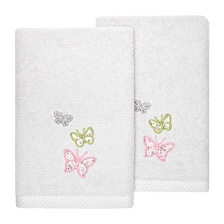 Click here for Linum Home Turkish Cotton Mariposa Embellished 2-P... prices