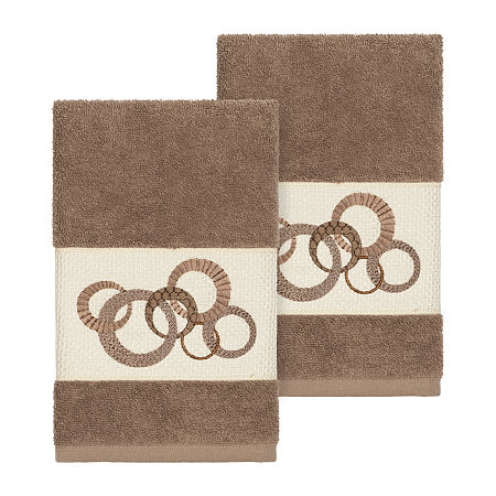Click here for Linum Home Annabelle 2-Pc. Embellished Hand Towel... prices