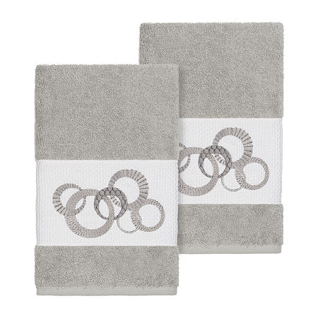 Click here for Linum Home Annabelle 2-Pc. Embellished Hand Towel... prices