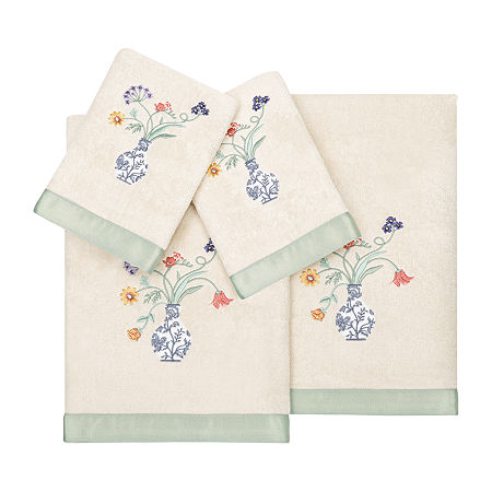 Click here for Linum Home Turkish Cotton Stella Embellished 4-Pc.... prices