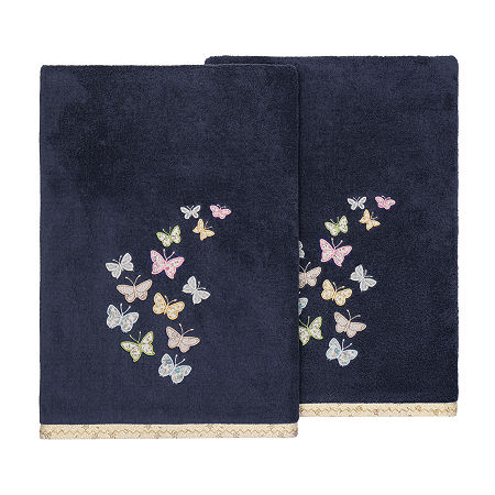 Click here for Linum Home Turkish Cotton Mariposa Embellished 2-P... prices