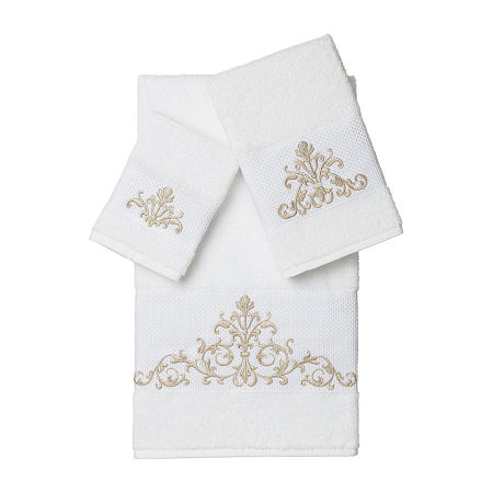 Click here for Linum Home Scarlet 3-Pc. Embellished Towel Set - W... prices