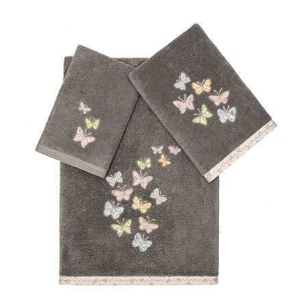 Click here for Linum Home Turkish Cotton Mariposa Embellished 3-P... prices