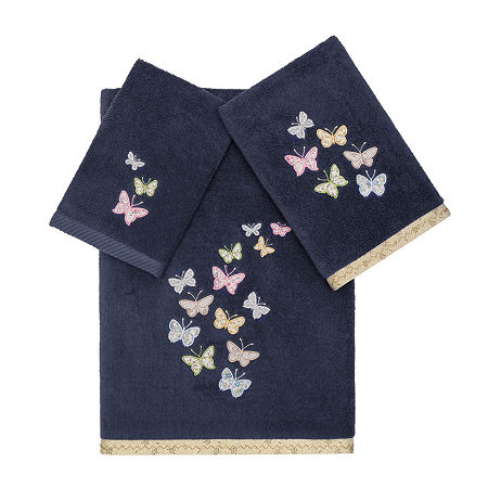 Click here for Linum Home Turkish Cotton Mariposa Embellished 3-P... prices