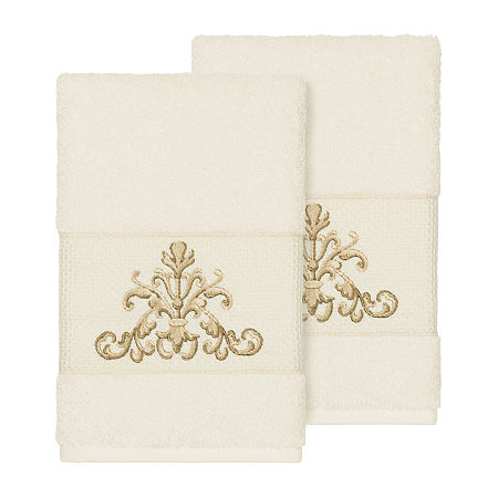 Click here for Linum Home Scarlet 2-Pc. Embellished Hand Towel Se... prices