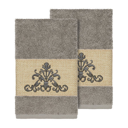 Click here for Linum Home Scarlet 2-Pc. Embellished Hand Towel Se... prices