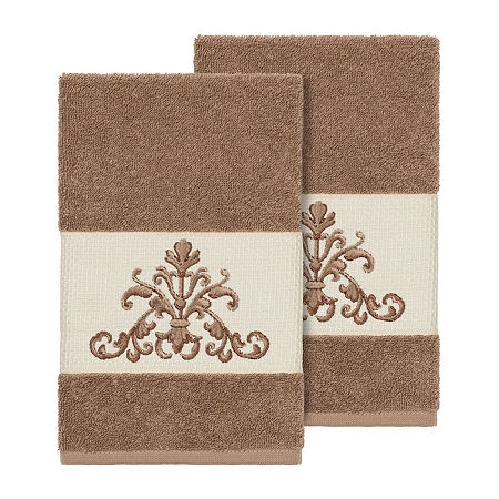 Click here for Linum Home Scarlet 2-Pc. Embellished Hand Towel Se... prices