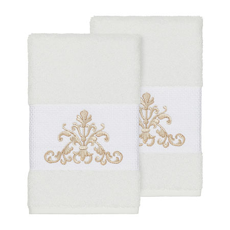 Click here for Linum Home Scarlet 2-Pc. Embellished Hand Towel Se... prices