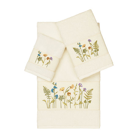 Click here for Linum Home Serenity 3-Pc. Embellished Towel Set -... prices