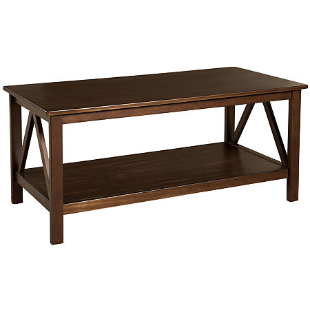 Click here for Titian Rectangular Coffee Table  One Size  Brown prices