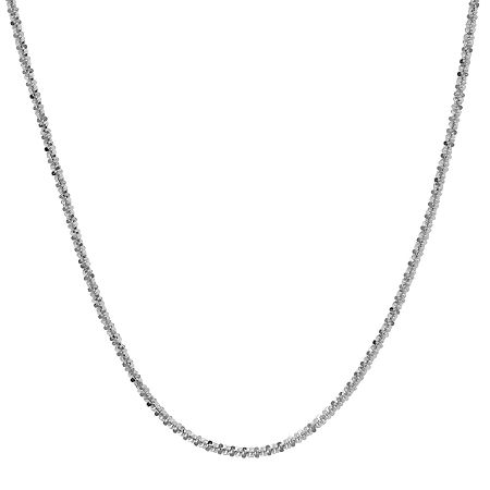 Click here for 14K White Gold 16-20 1.4mm Crisscross Chain  One S... prices