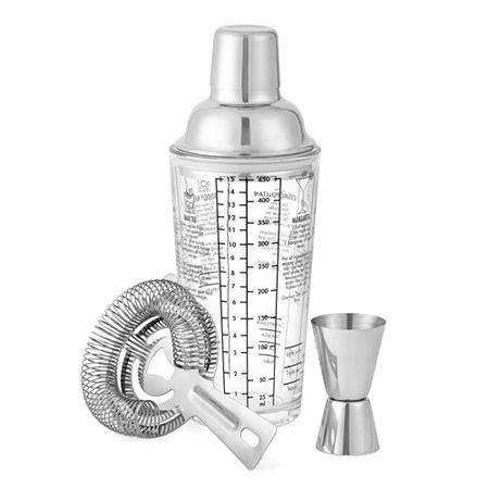 Click here for Houdini 3-pc. Cocktail Shaker  One Size  Clear prices