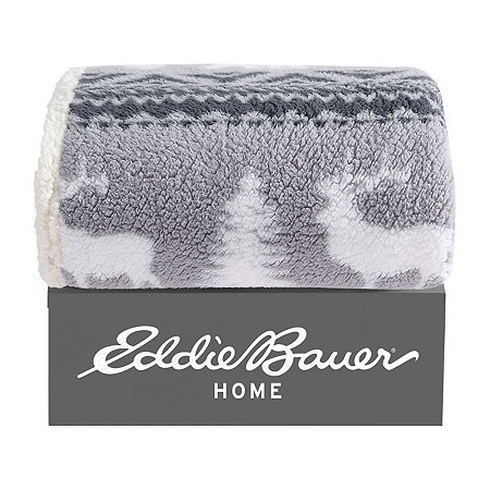 Click here for Eddie Bauer Woodland Fair Isle Reversible Sherpa T... prices