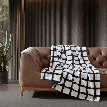Click here for Eddie Bauer Plaid Faux Fur Throw  50 x 60 - Bunkho... prices