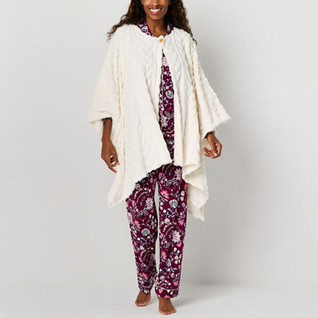 Click here for Liz Claiborne Poncho Womens Fleece Long Sleeve Mid... prices