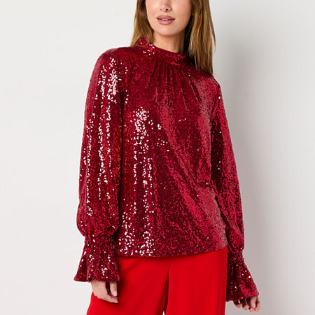 Click here for Bold Elements Womens Long Sleeve Mock Neck Top  X-... prices