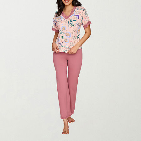 Click here for Ilusion Womens Round Neck Short Sleeve 2-pc. Pajam... prices