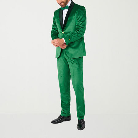 Click here for OppoSuits Mens Velvet Verdant 3-pc Tuxedo  46 Regu... prices