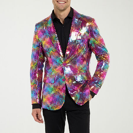 Click here for Mens Suitmeister Sequins Party Blazer  Medium  Mul... prices