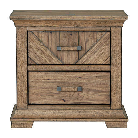 Click here for Knox 2-Drawer Nightstand  One Size  Brown prices