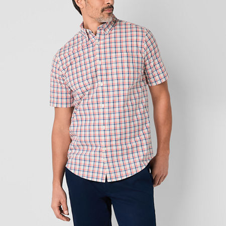 Click here for St. Johns Bay Mens Stretch Poplin Short Sleeve Cla... prices