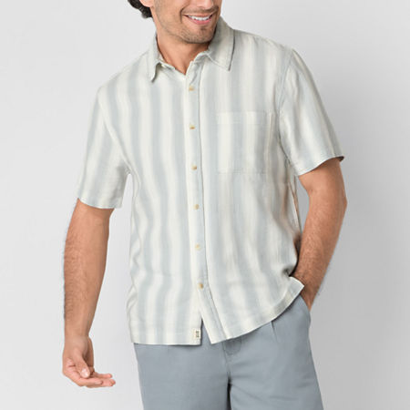 Click here for mutual weave Mens Short Sleeve Regular Fit Button-... prices